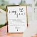 Minimalist Ring Game Sign, Bridal Shower Ring Hunt, Bridal Shower Game ...