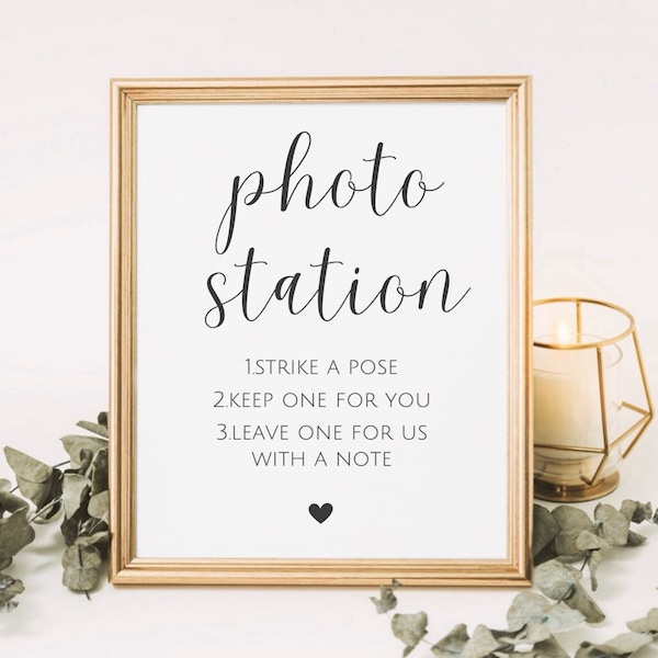 Wedding Photo Station Sign - Etsy