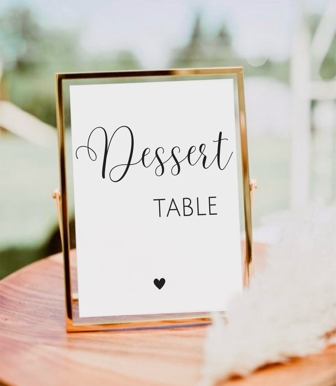 Dessert Table Sign, Dessert Bar Sign, Minimalist Wedding Dessert Table ...