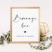 Beverage Bar Sign, Please Help Yourself, Beverage Sign, Open Bar Sign ...