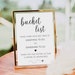 Bucket List Sign, Wedding Bucket List Sign, Bucket List Guestbook Sign ...