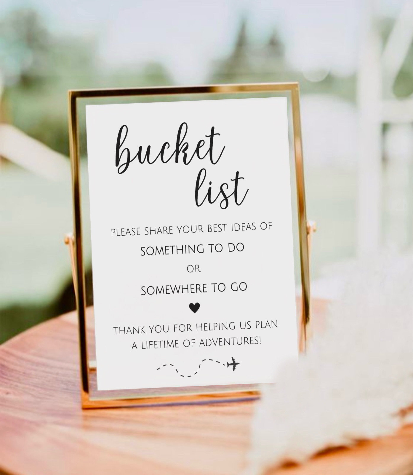 Bucket List Sign, Wedding Bucket List Sign, Bucket List Guestbook Sign ...