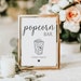Popcorn Bar Sign,wedding Popcorn Sign, Popcorn Favors Wedding Signage ...