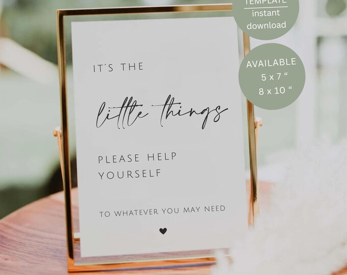 Please Help Yourself Baby Shower Sign, Editable Decor Sign, Baby Shower ...