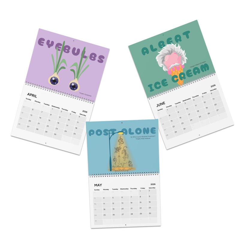 Best of Paraphasia Calendar 2026 | Wall Calendar, Monthly Planner ...