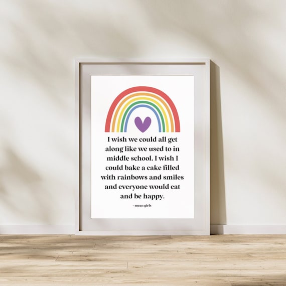 Mean Girls: Bake a Cake Mean Girls Quote Digital Print - Etsy