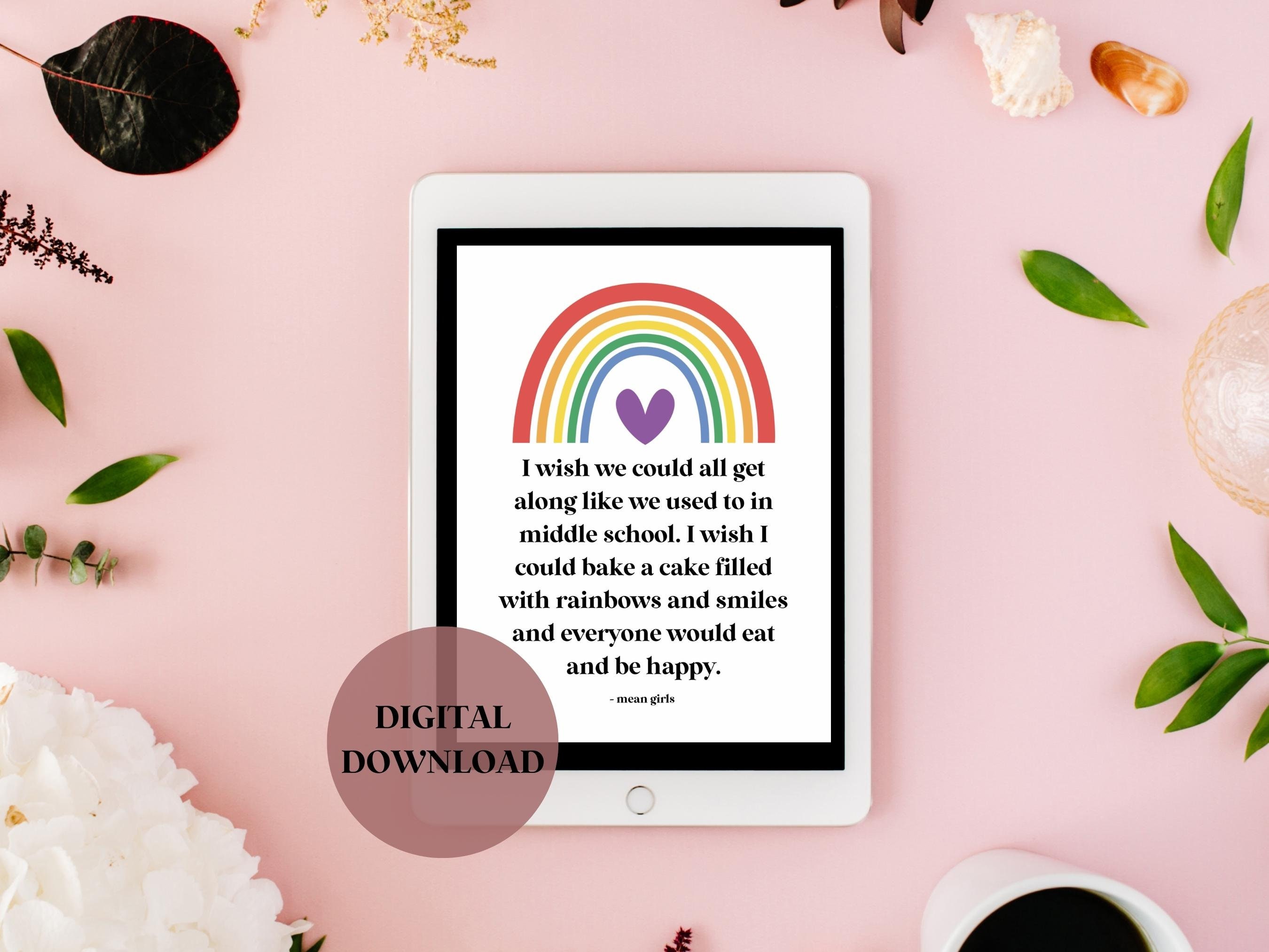 Mean Girls: Bake a Cake Mean Girls Quote Digital Print Digital Download ...