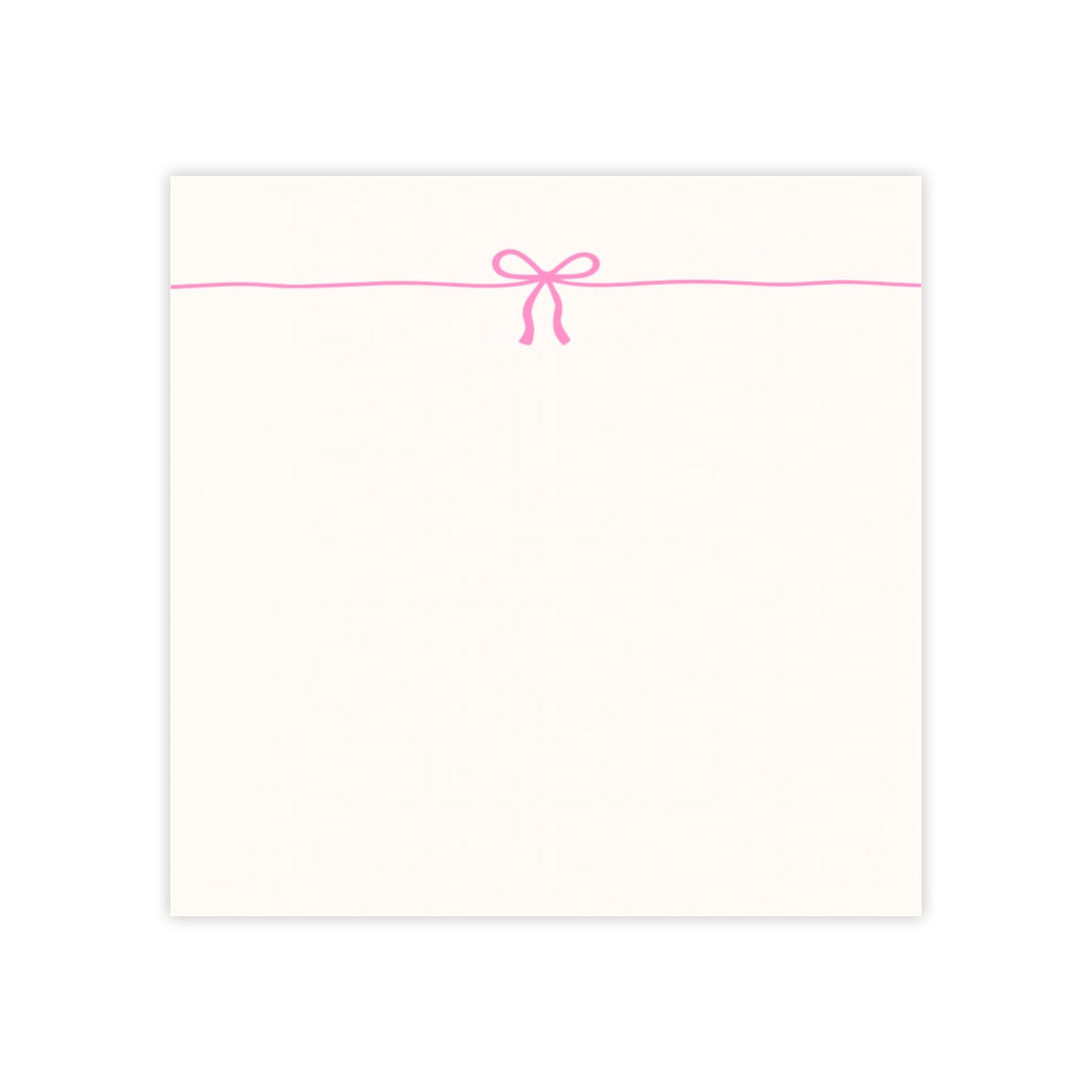 Minimal Pink Bow Post It Notes | Coquette Aesthetic Sticky Notes for ...