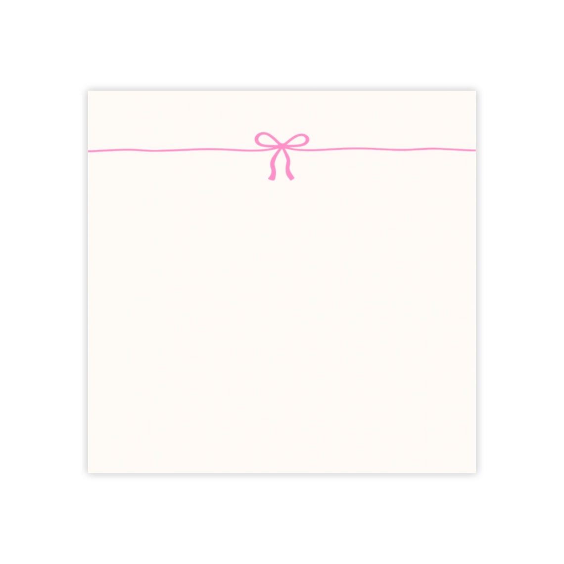Minimal Pink Bow Post It Notes | Coquette Aesthetic Sticky Notes for ...