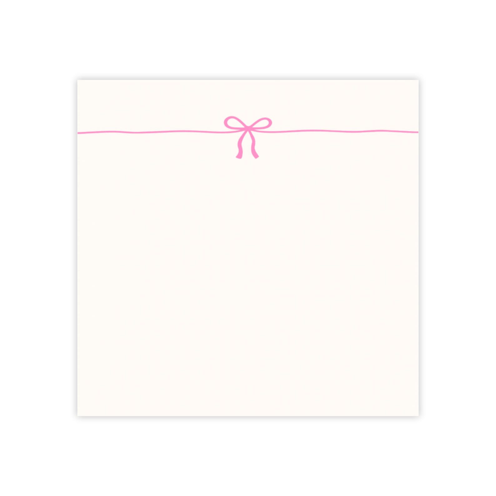 Minimal Pink Bow Post It Notes | Coquette Aesthetic Sticky Notes for ...