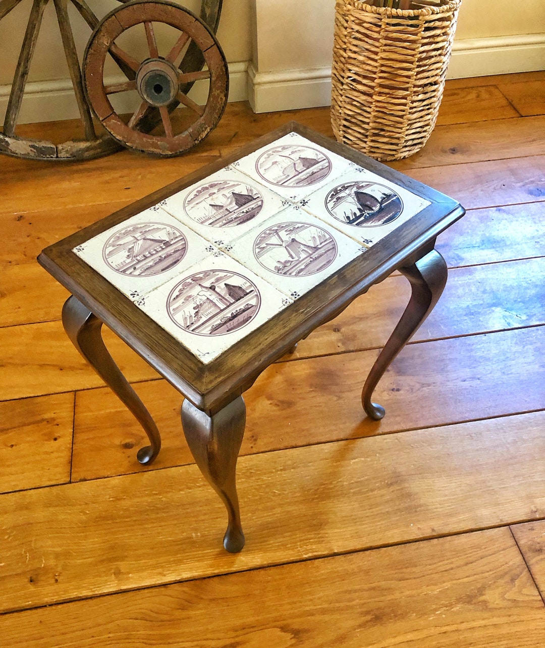 Antique Dutch Delft Red Tiled Coffee/side Table Built in 1910s - Etsy