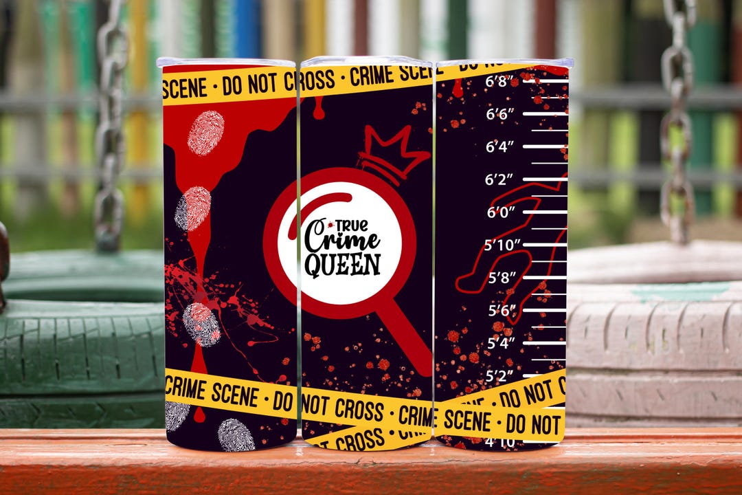 True Crime Enthusiast Sublimation Tumbler Wrap | 20oz Horror Podcast ...