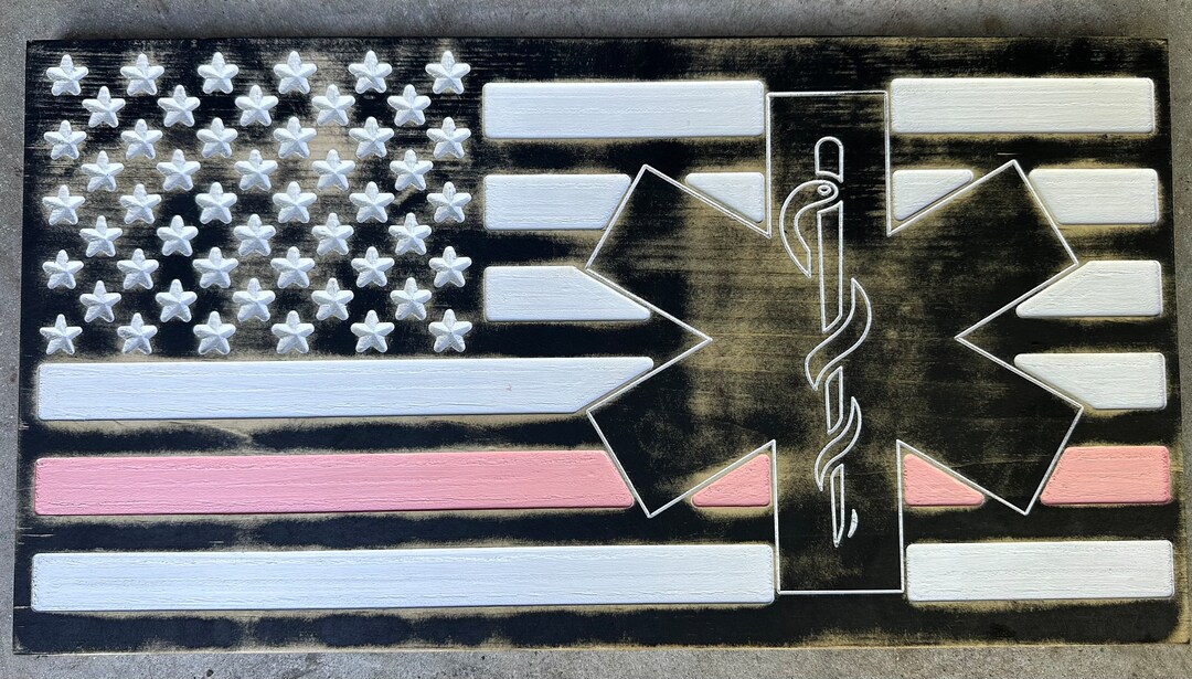 EMT Wooden Flag - Etsy