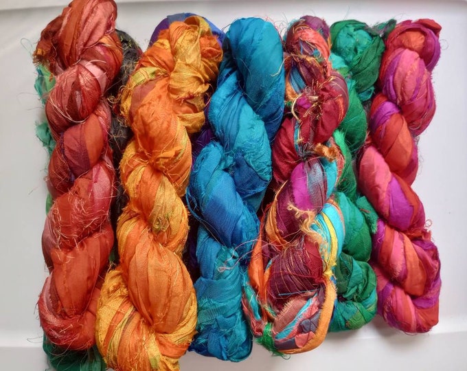 Sari Silk Ribbon Strips - Etsy