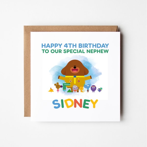 Hey Duggee Birthday Card - Etsy UK