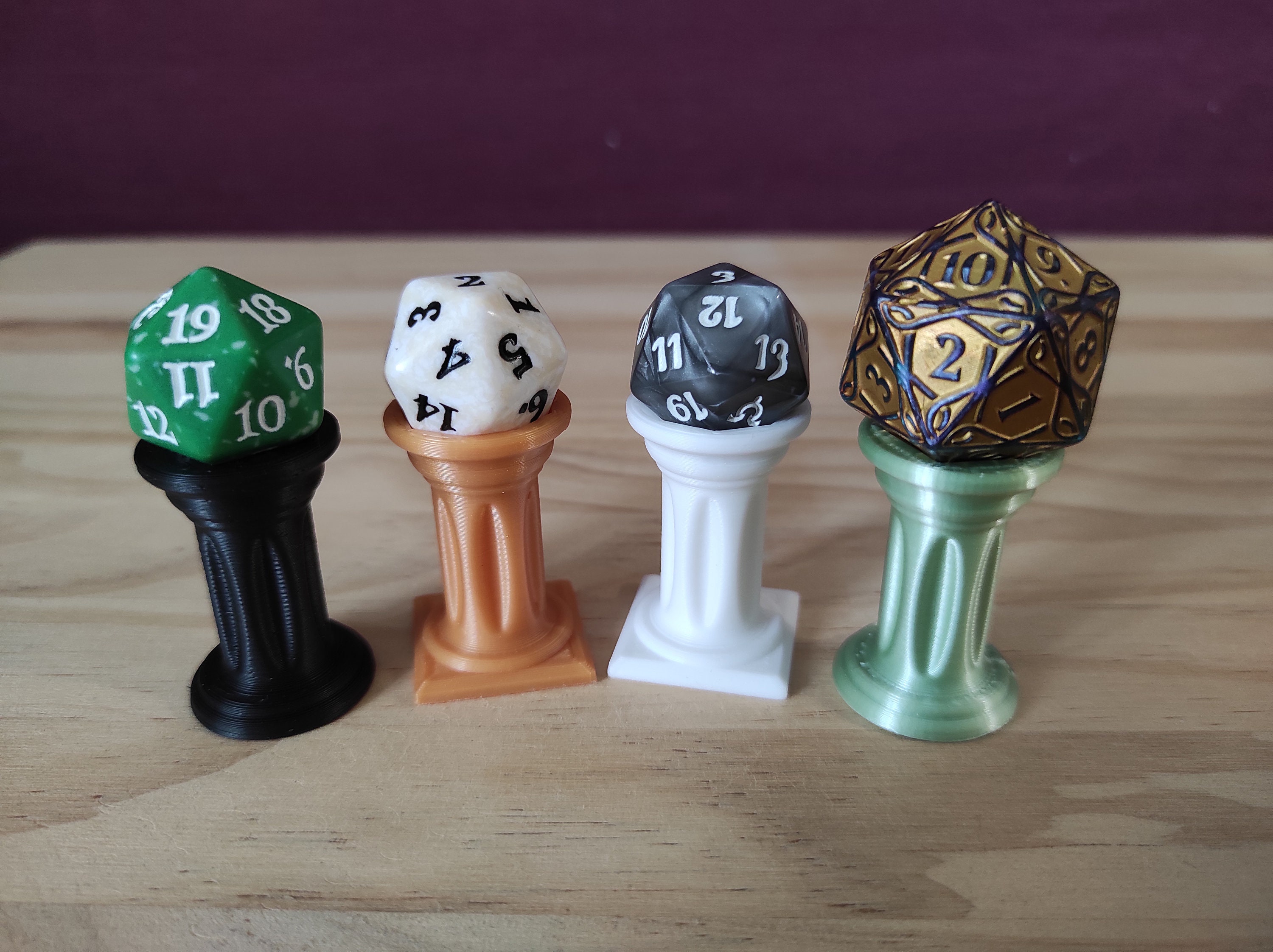 Dice D20 Stand or Life Counter Pack - Etsy