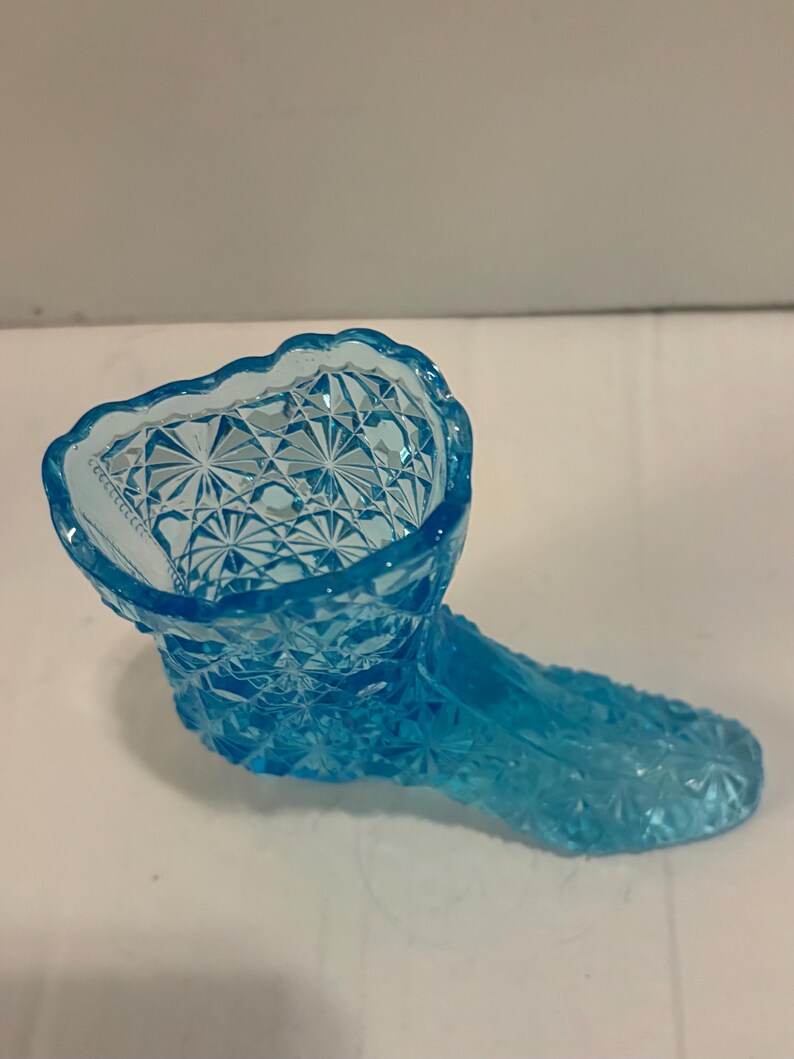 Vintage Collectible Glass Shoe Boot - Etsy