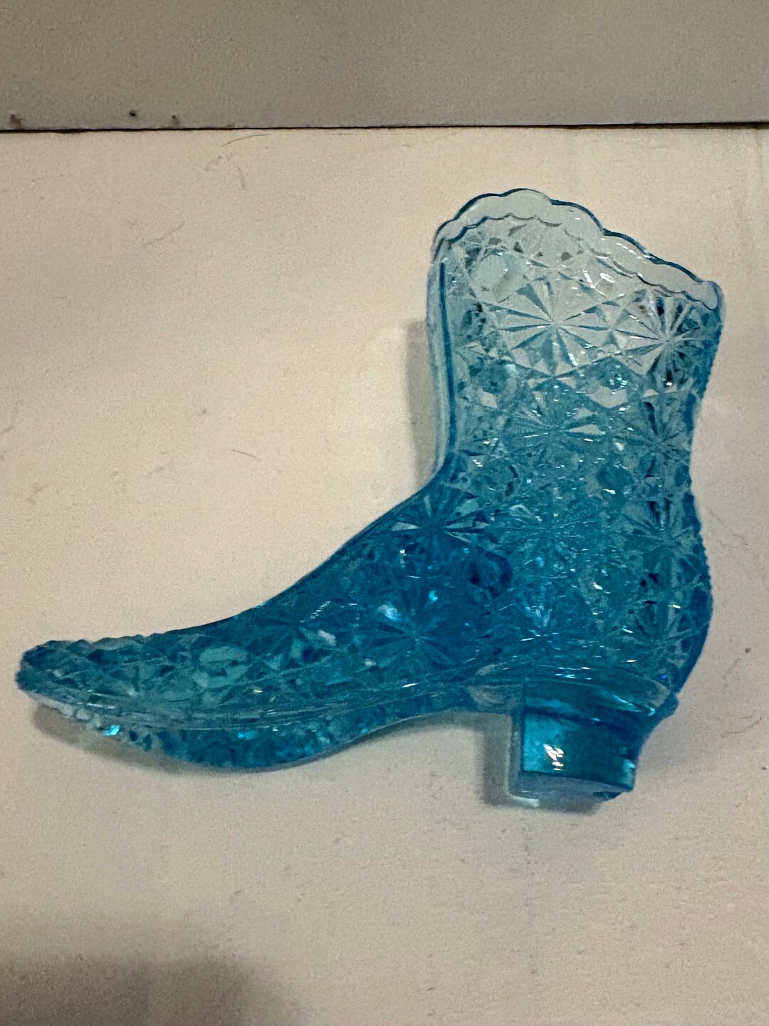 Vintage Collectible Glass Shoe Boot - Etsy