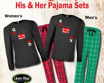 King Queen Pajamas - Etsy