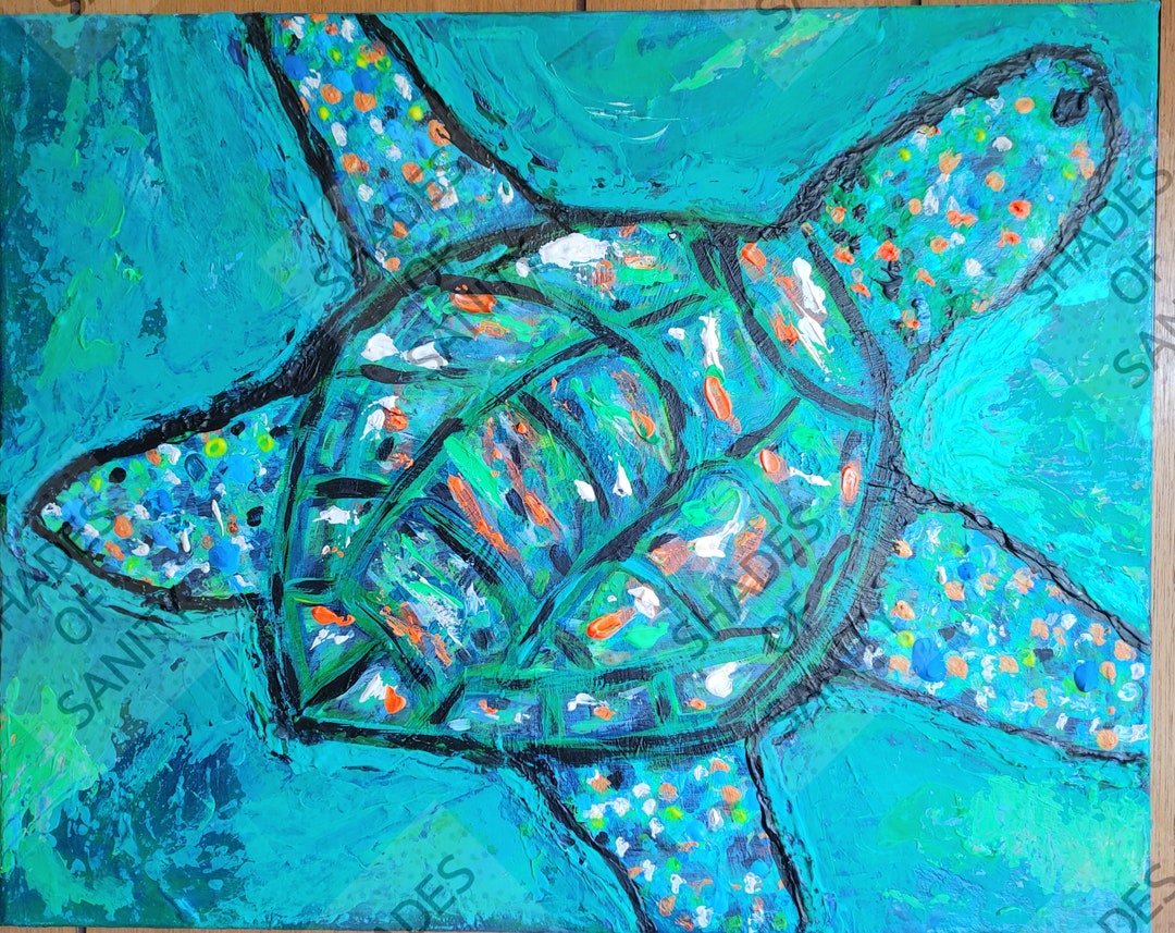 Funky Turtle - Etsy