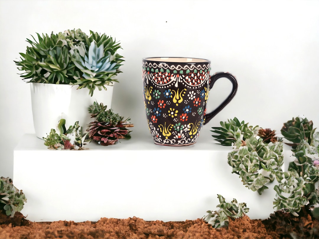 Turkish Coffee Mug Tea Mug Soup Cup Ceramic Coffee Mug Large Pottery ...
