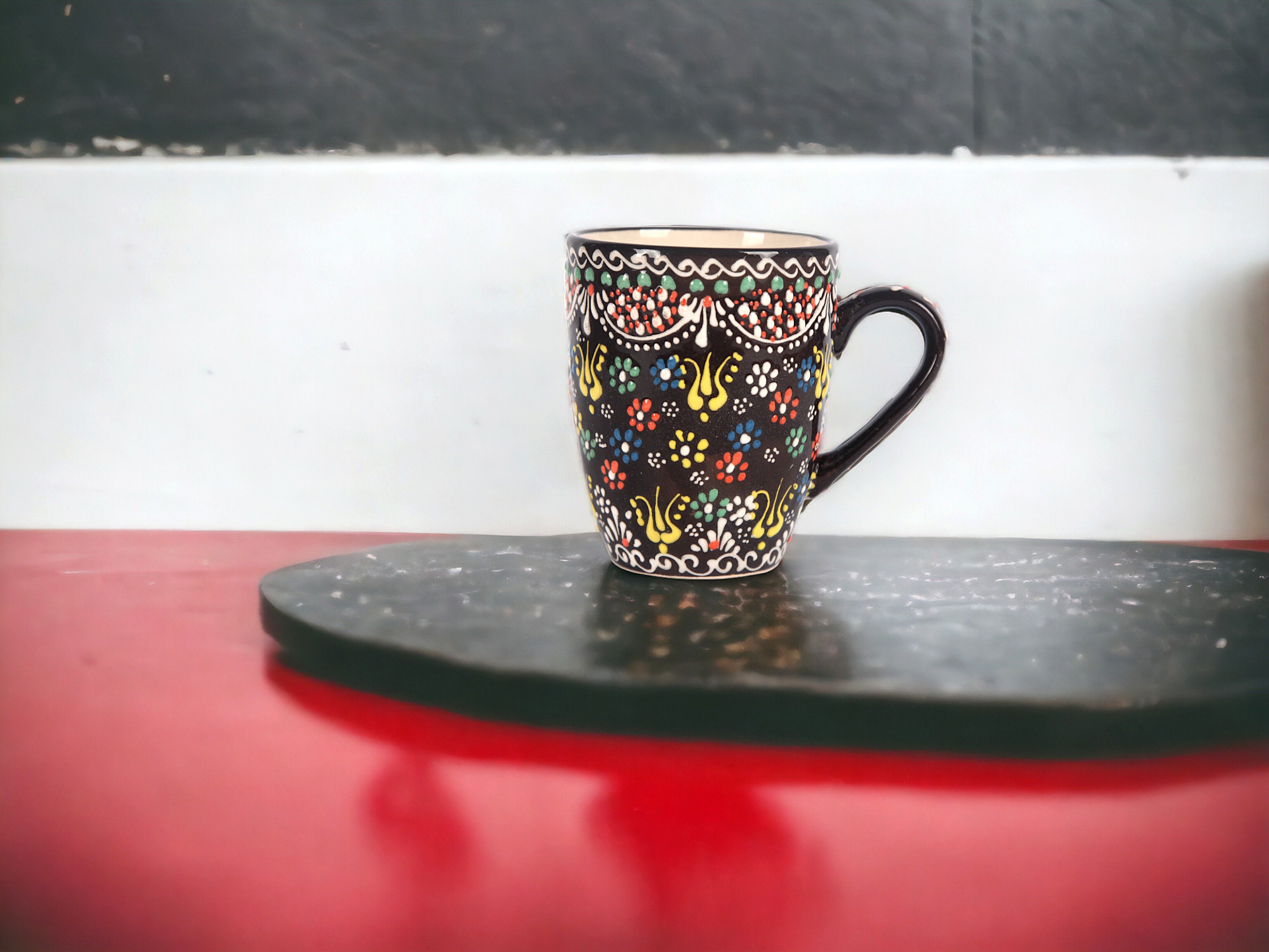 Turkish Coffee Mug Tea Mug Soup Cup Ceramic Coffee Mug Large Pottery ...