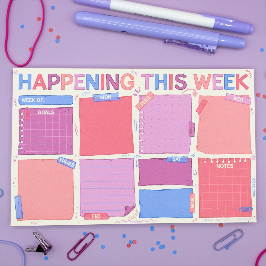 Weekly Planner Pad Keep Your Notes - Etsy
