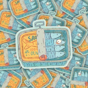 Sardine Sticker | Glitter Water Proof Vinyl Sticker | Sticker for Water ...