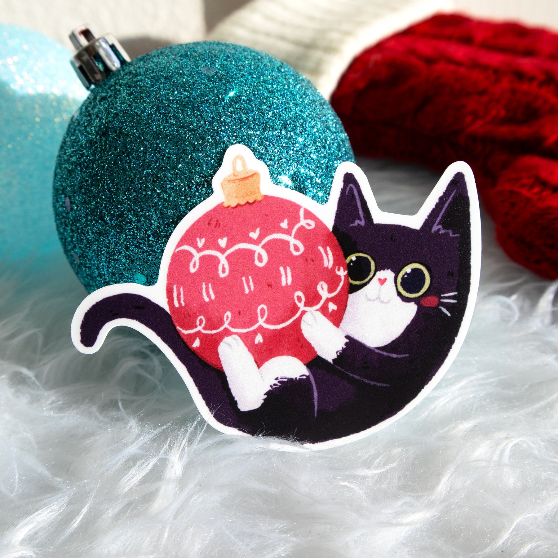 Kitty Sticker, Cat Sticker, Vinyl Sticker, Journaling, Scrapbooking ...