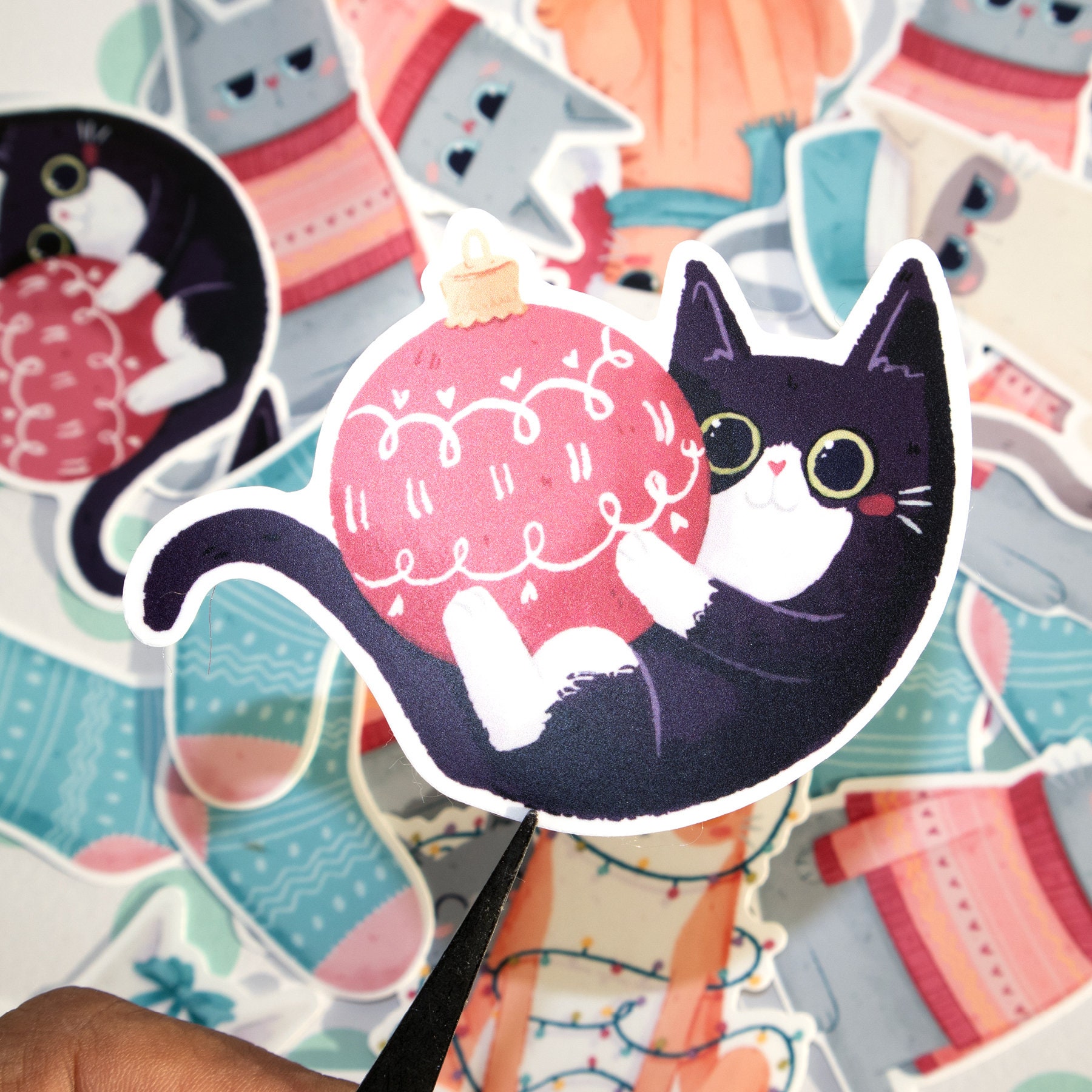 Kitty Sticker, Cat Sticker, Vinyl Sticker, Journaling, Scrapbooking ...
