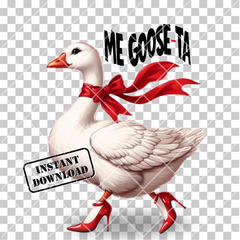 Funny Goose PNG, Me Gusta Goose, Spanish Saying, Snarky Goose Humor ...