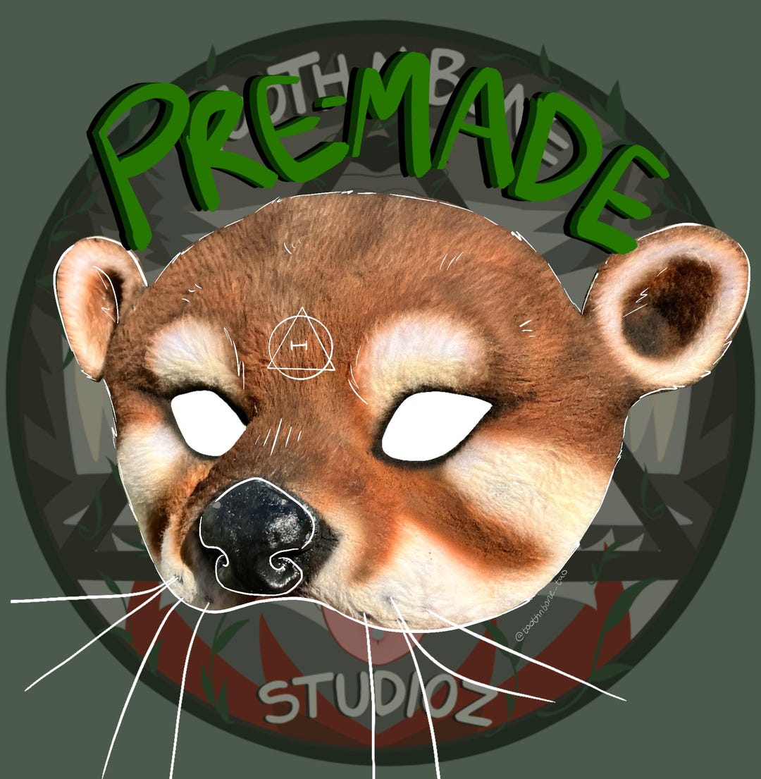 Premade Otter Therian Mask: Customizable Lining & Eyes - River Otter ...