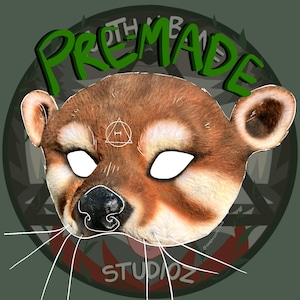Premade Otter Therian Mask: Customizable Lining & Eyes - River Otter ...