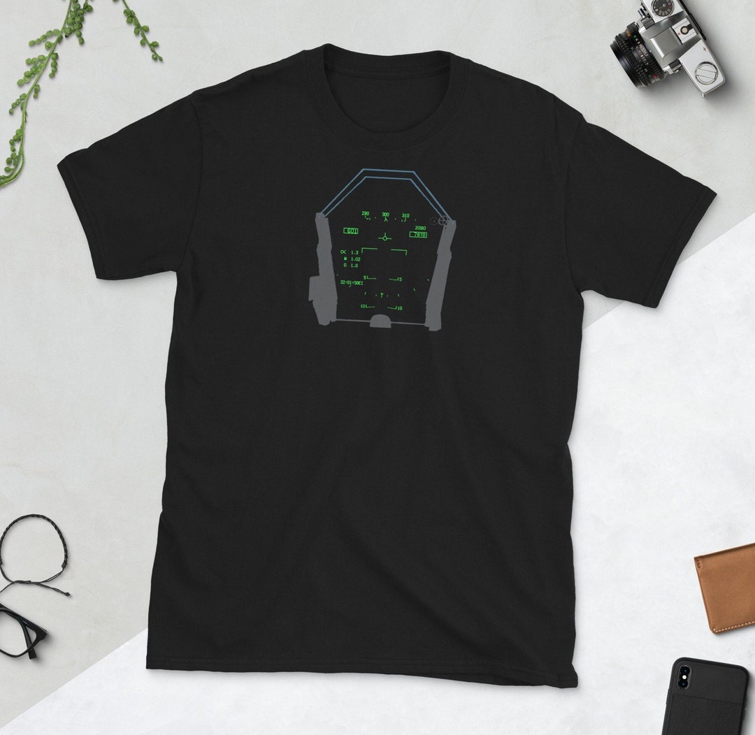 HUD Fighter Jet Shirt, Digital HUD Shirt, Air-force Shirt, F-18 Shirt ...