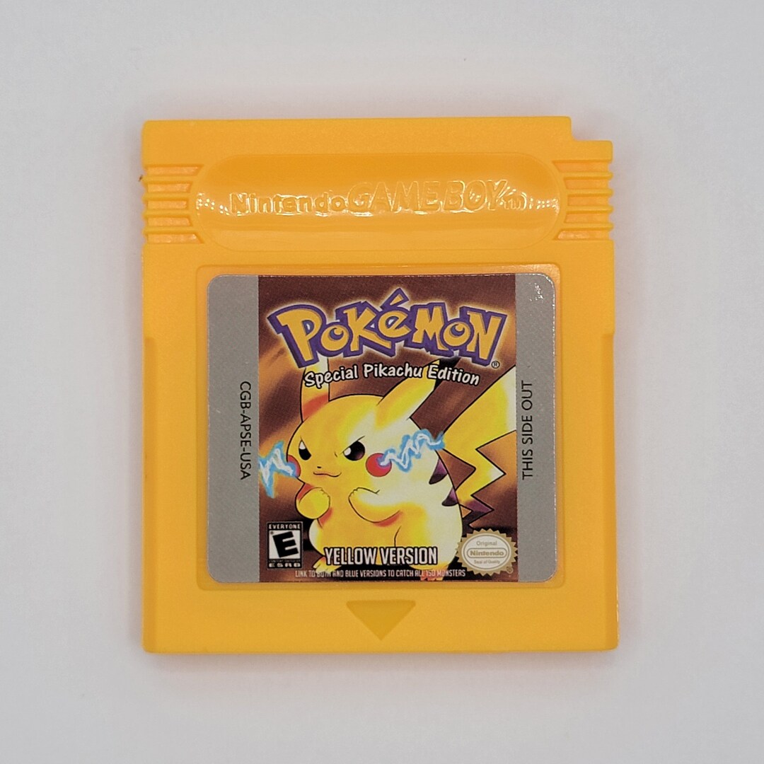 Pokemon Yellow Version: Pikachu Edition Game Boy Works - Etsy