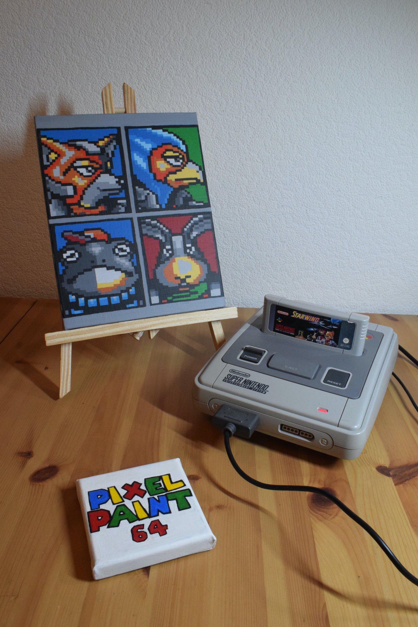 Starwing/starfox (super Nintendo, 1993) - Fox, Falco, Slippy, Peppy ...