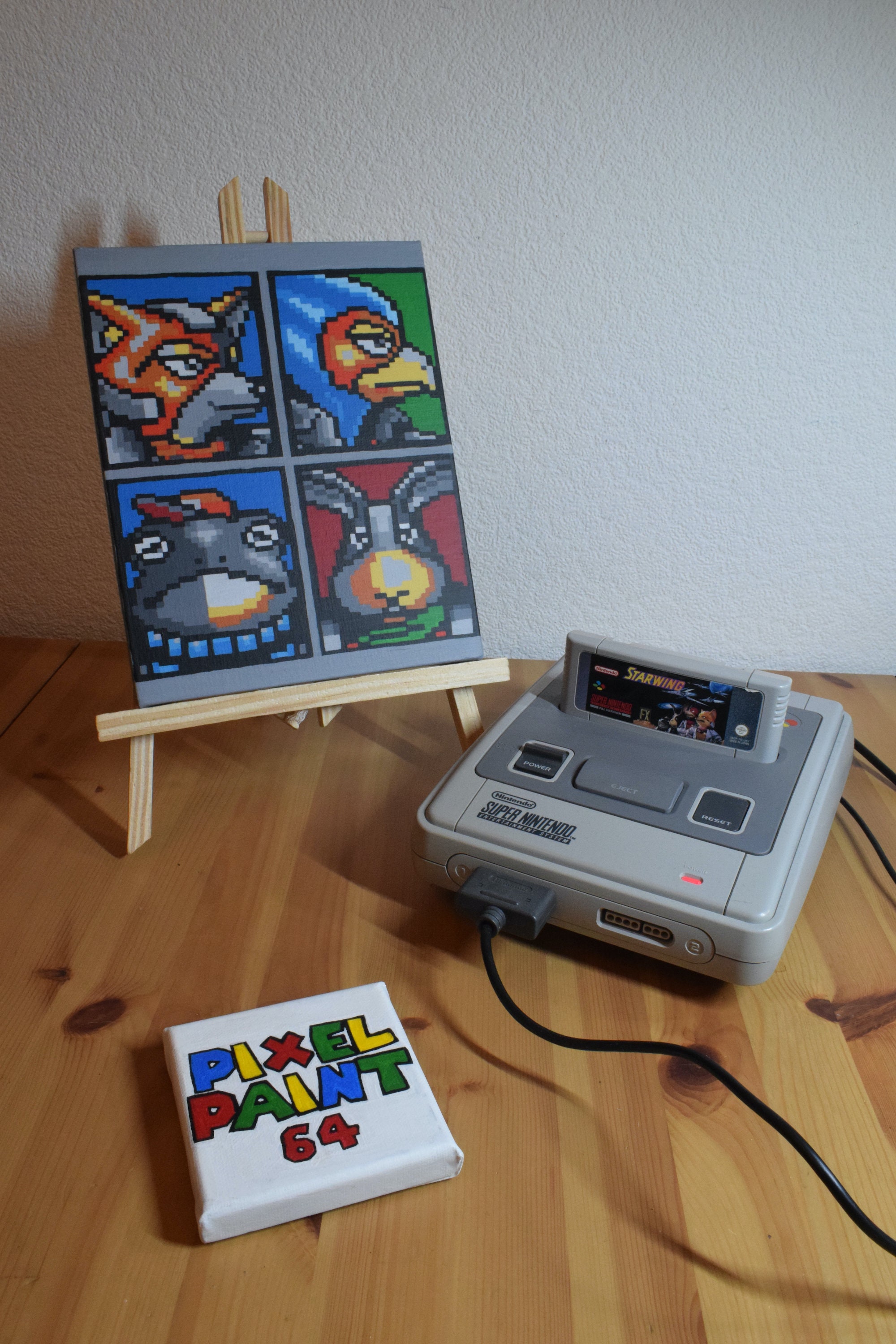 Starwing/starfox (super Nintendo, 1993) - Fox, Falco, Slippy, Peppy ...