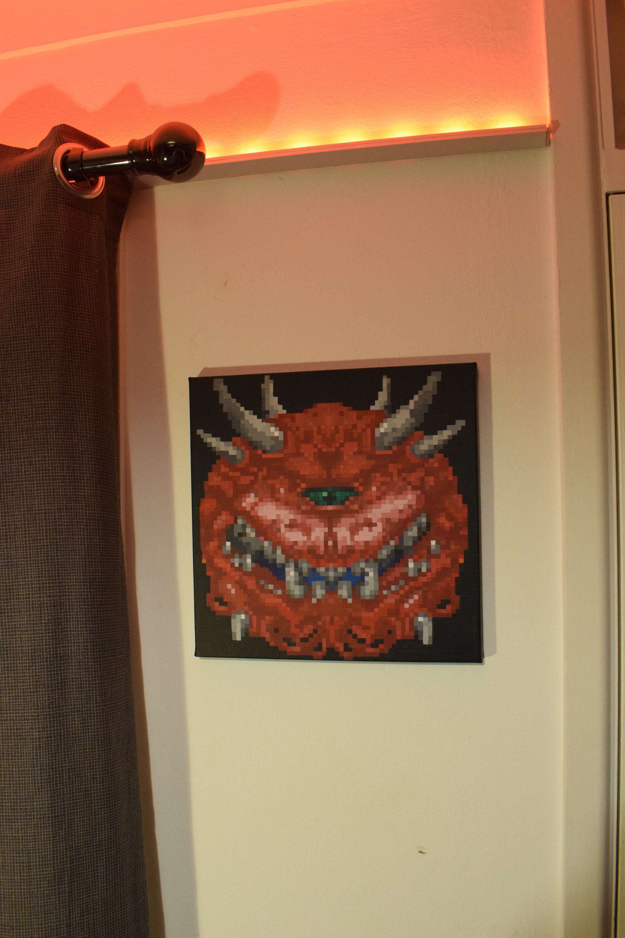 Doom various, 1992 Cacodemon Original Acrylic Painting Print - Etsy