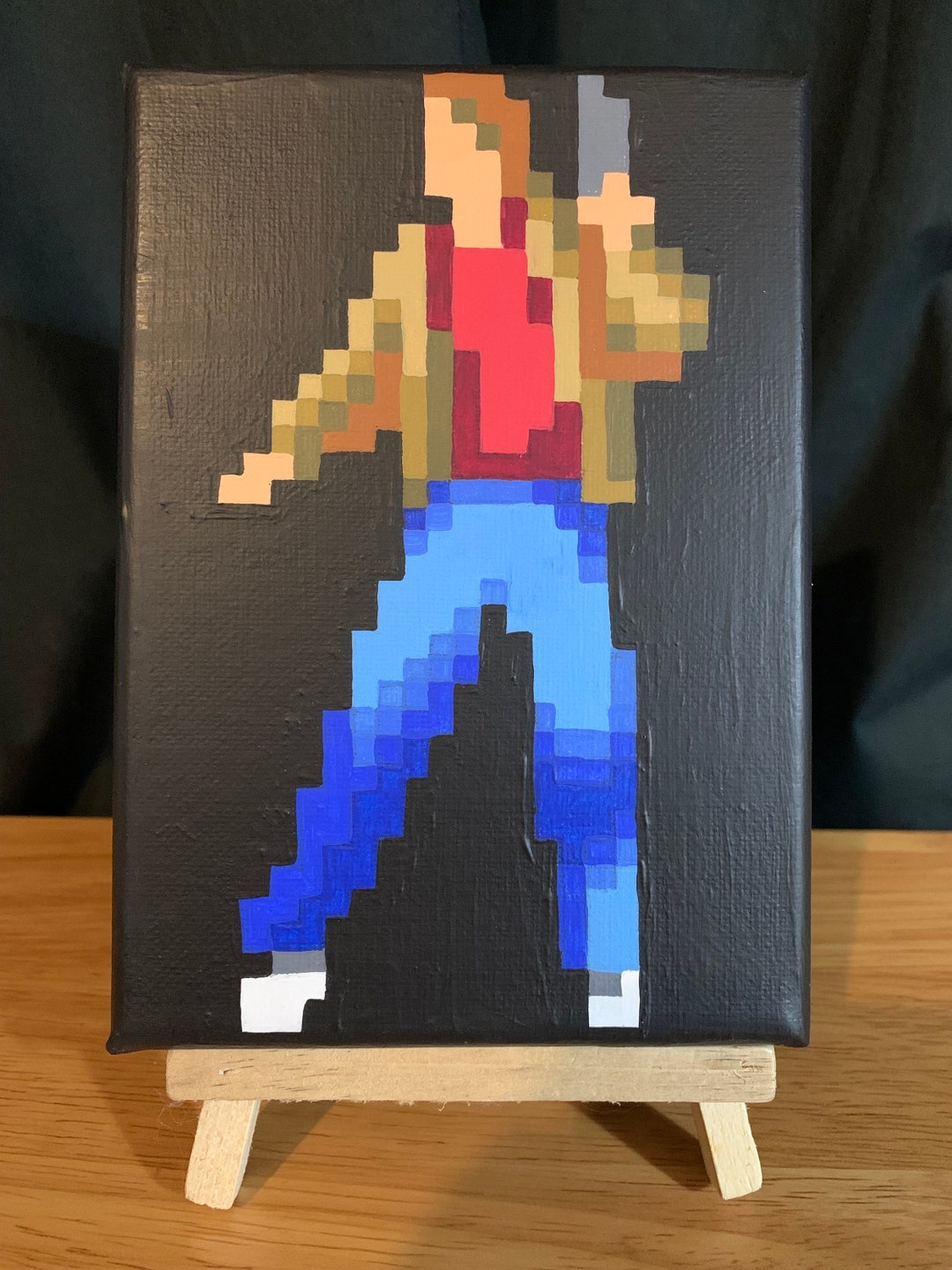 Flashback (various, 1992) - Conrad B Hart Acrylic Painting on Canvas (7" X 5") - Etsy