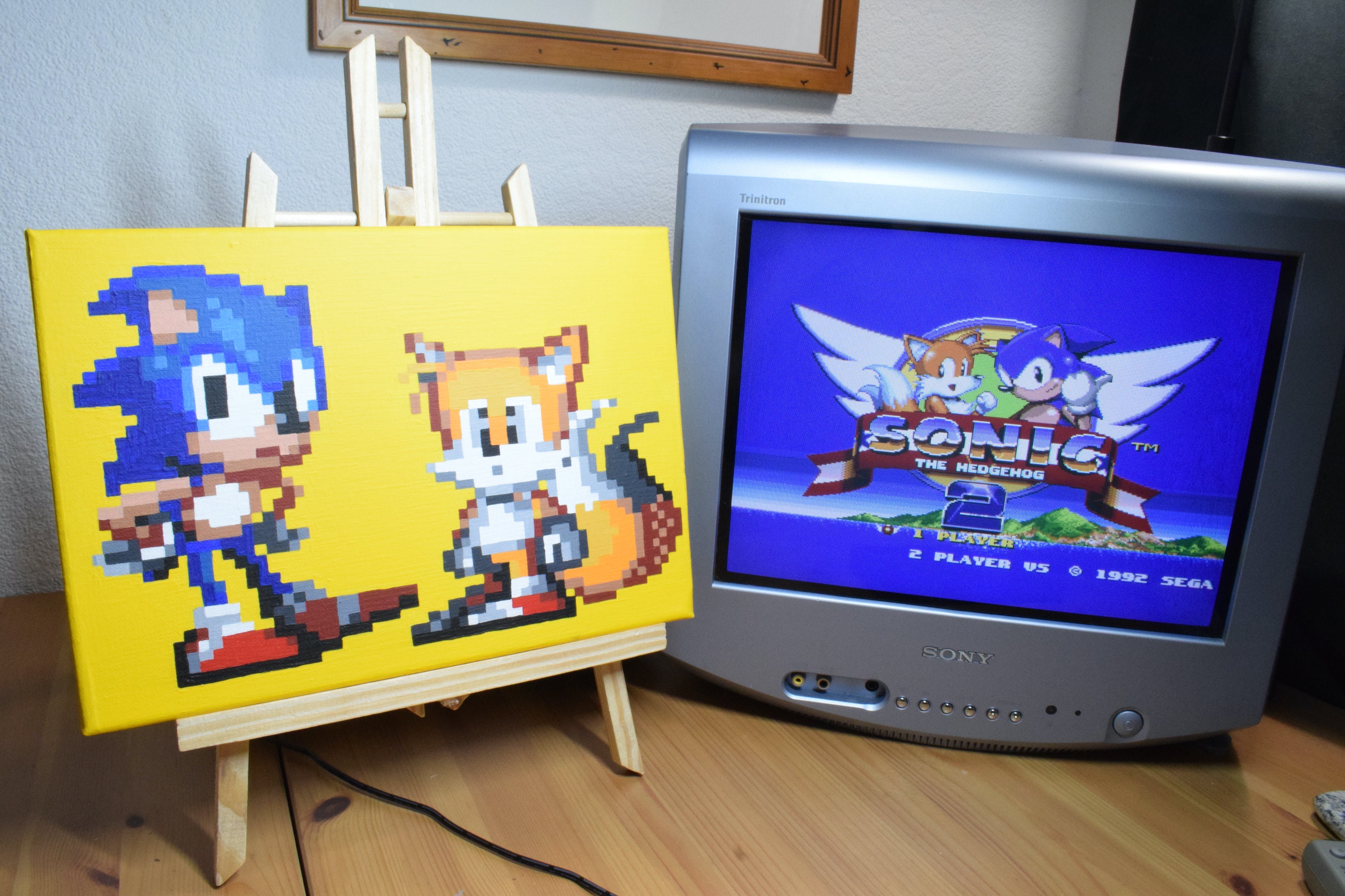 Sonic the Hedgehog 2 sega Megadrive 1992 Sonic & Tails - Etsy