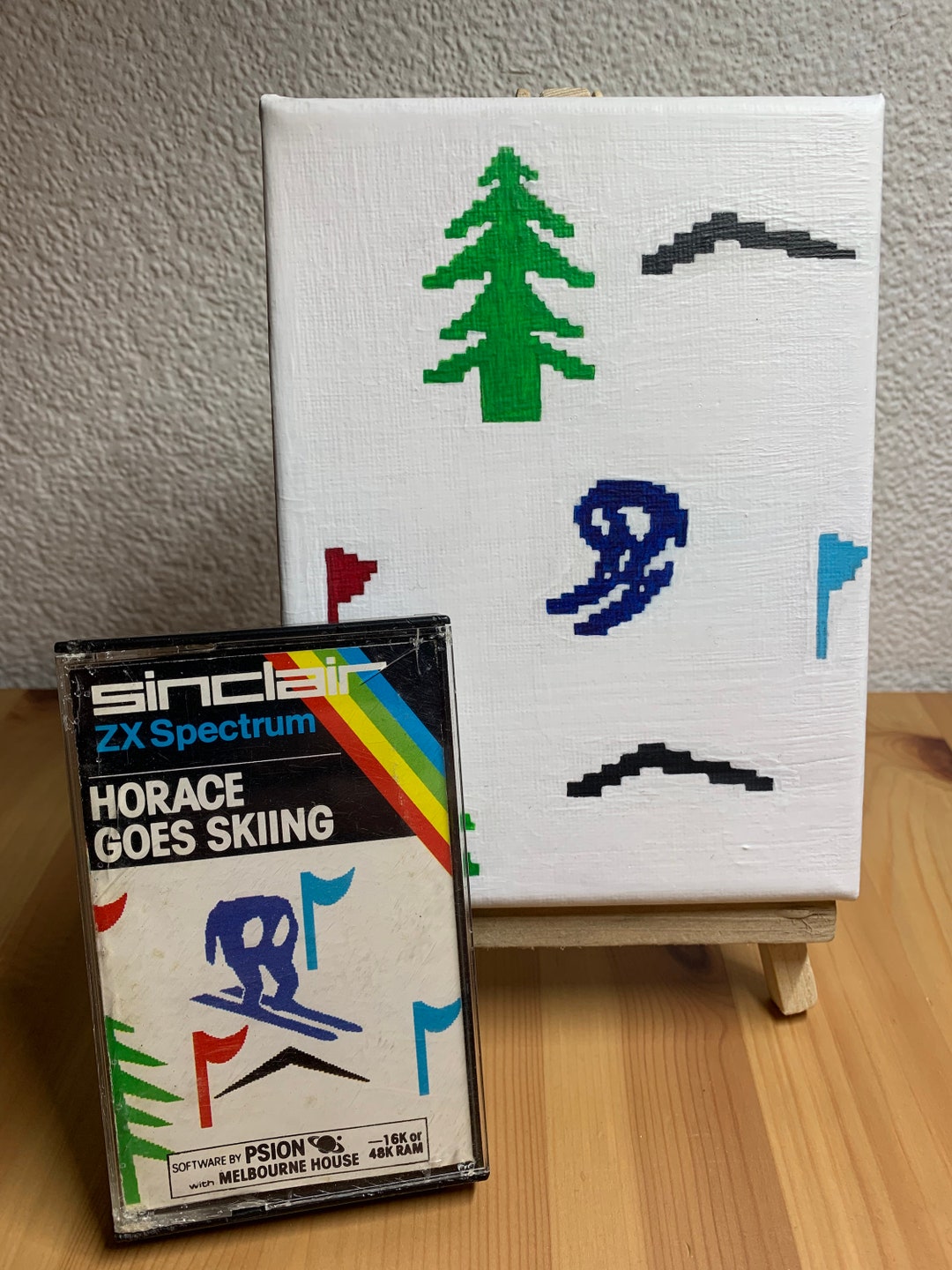 Horace Goes Skiing (ZX Spectrum, 1982) - Horace Original Acrylic ...