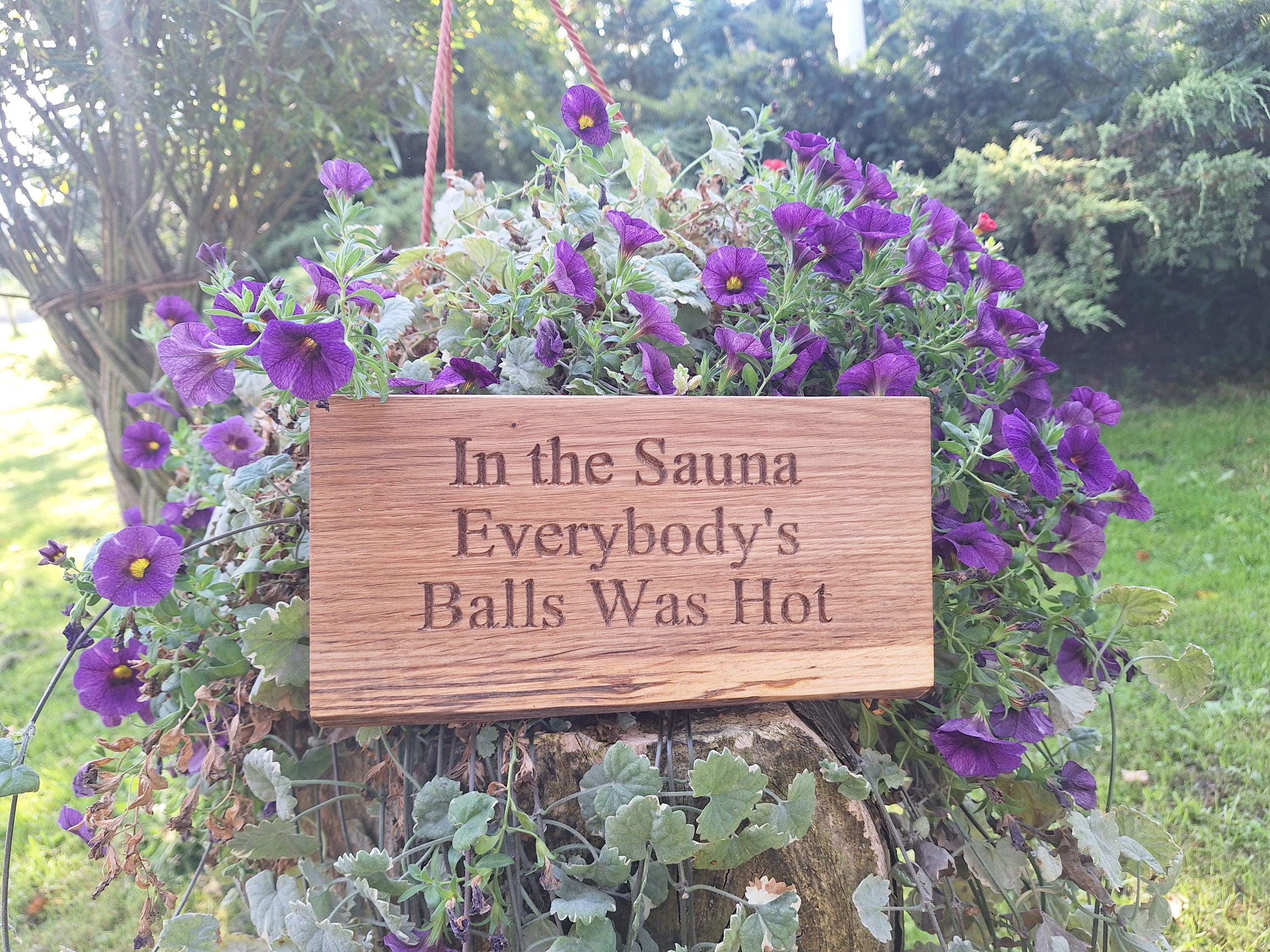 OAK Wood Sauna Sign - Etsy