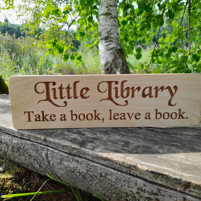Library Sign - Etsy