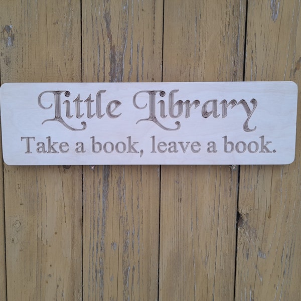 Library Sign - Etsy