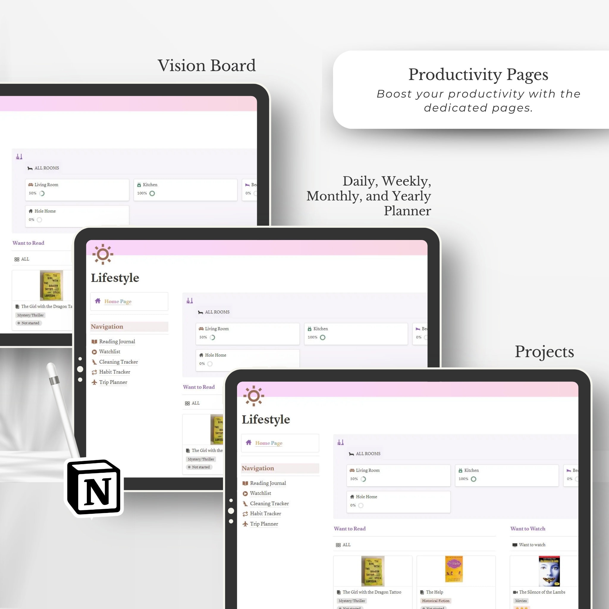 Notion ADHD Life Planner Template, Digital Self-care Planner - Etsy