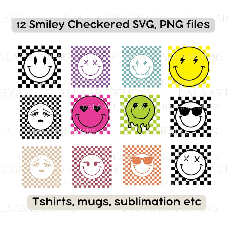 Smiley Face Bundle, Smiley Face Svg, Svg Bundle, Smiley, Emoji, Smiley ...