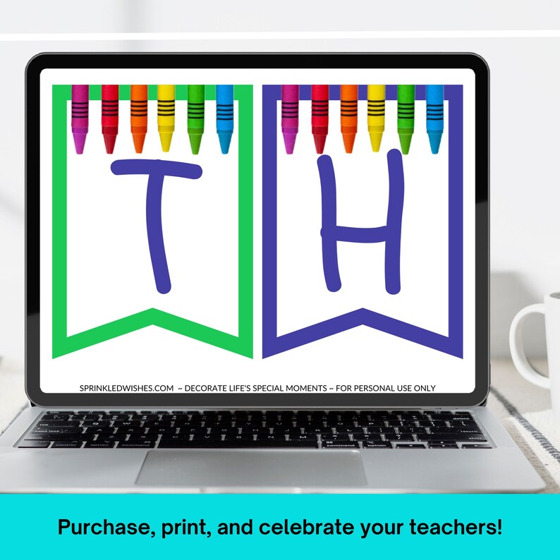 Printable Thank You Teachers Banner Teacher Appreciation - Etsy