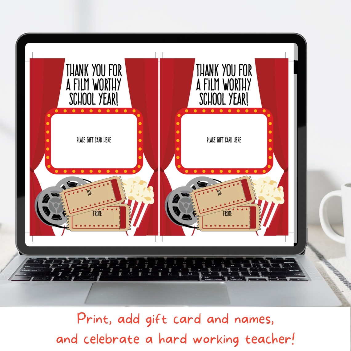 Movie Theater Gift Card for Teacher Appreciation Week Gift - Movie ...
