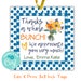 Printable Blue Floral Thank You Tags - Thanks a Bunch Gift Tag for ...