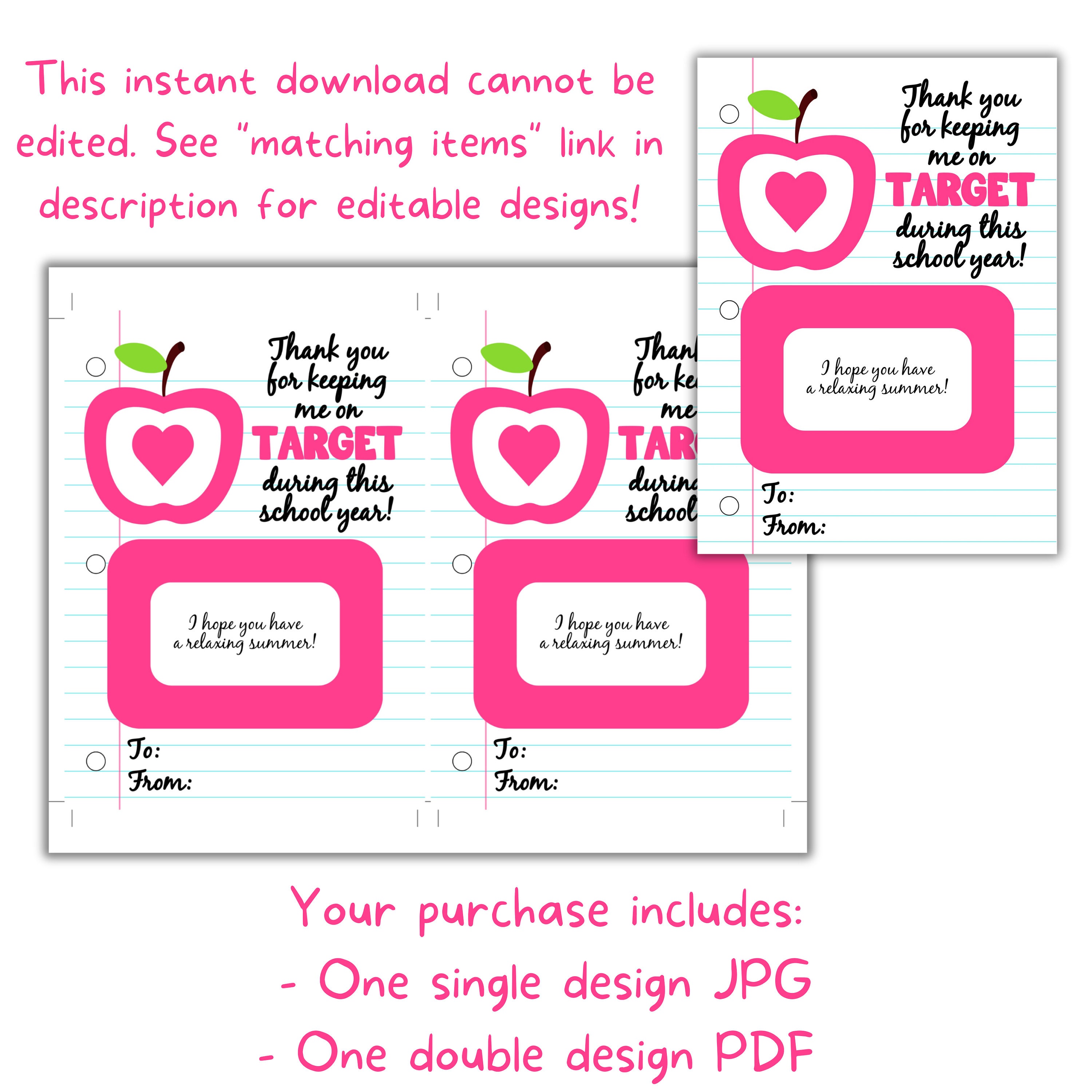 Teacher Gift Card Holder End of Year - Summer Gifts for Teacher - Gift ...